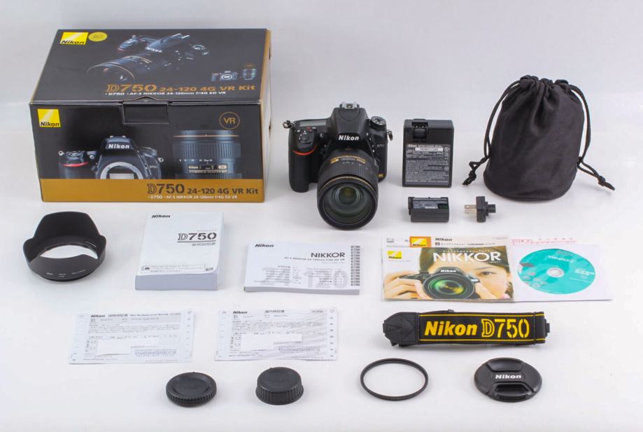 Nikon D750 24-120 4G VR Kit + objektiv Nikkor 50mm F/1,8G