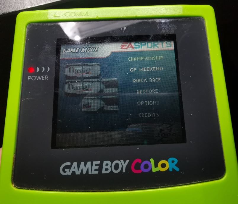 Gameboy Color Kiwi