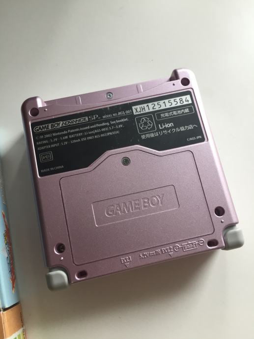 Nintendo Gameboy Advance SP AGS-001 Pink / 2 japonski igri