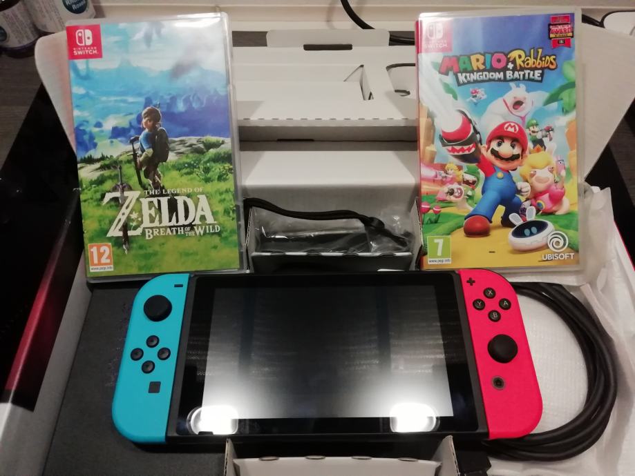 Nintendo Switch igrici Zelda + Mario Rabbids