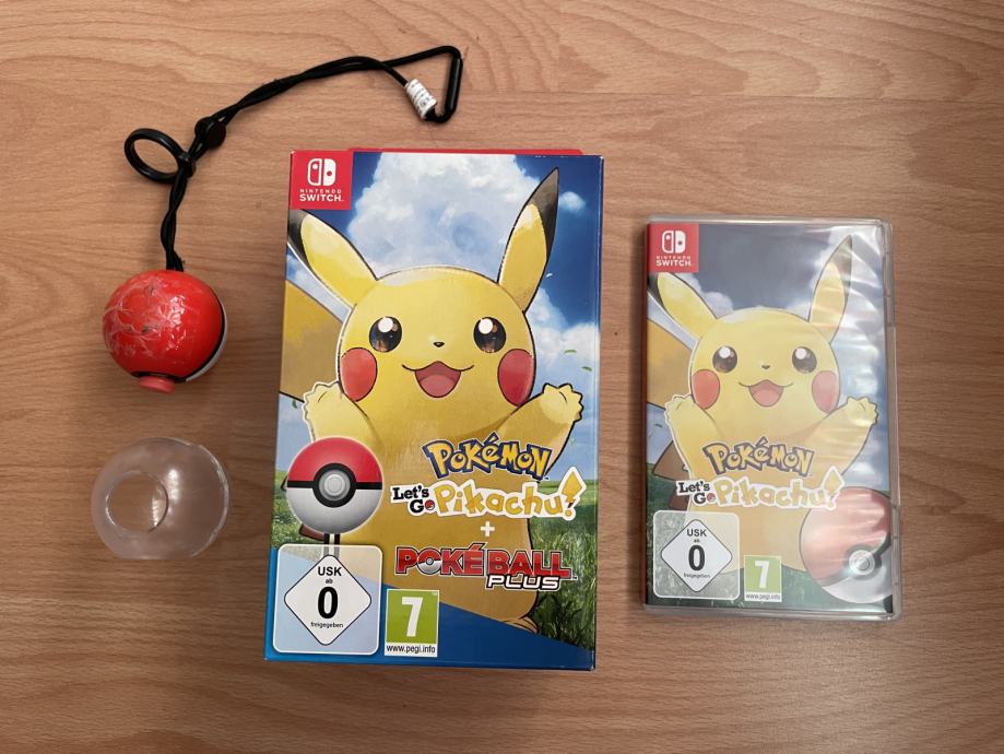 Pokemon Lets Go Pikachu Poke Ball Plus Bundle