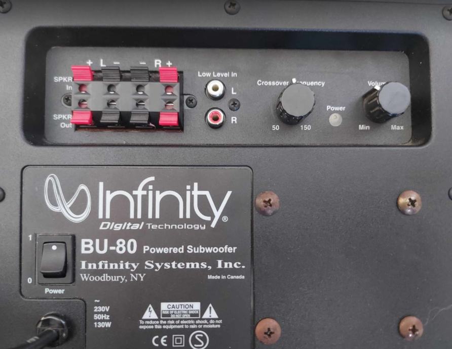 100 w AKTIVNI HI-FI SUBWOOFER INFINITY BU-80