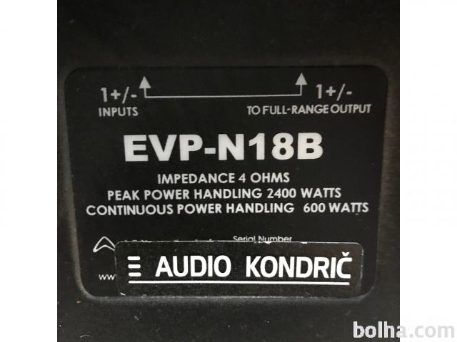 2x Subwoofer Wharfedale PRO EVP-N18B