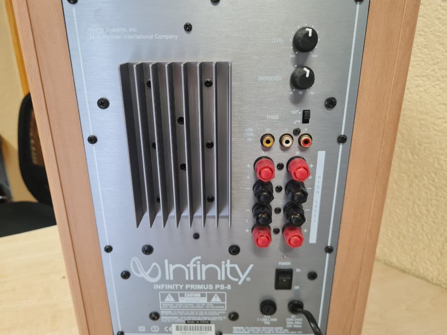 INFINITY PRIMUS PS-8, aktivni subwoofer, 100W