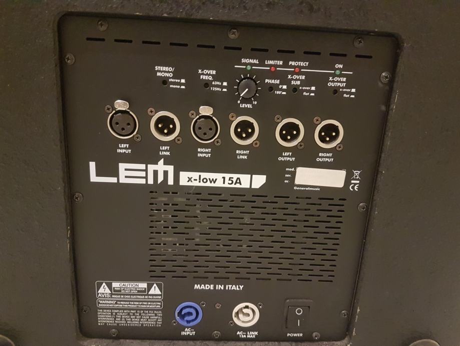 Lem X-low 15A aktivni subwoofer 1500W