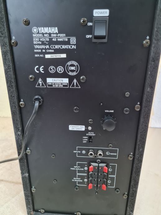 YAMAHA SW-P201, aktivni subwoofer