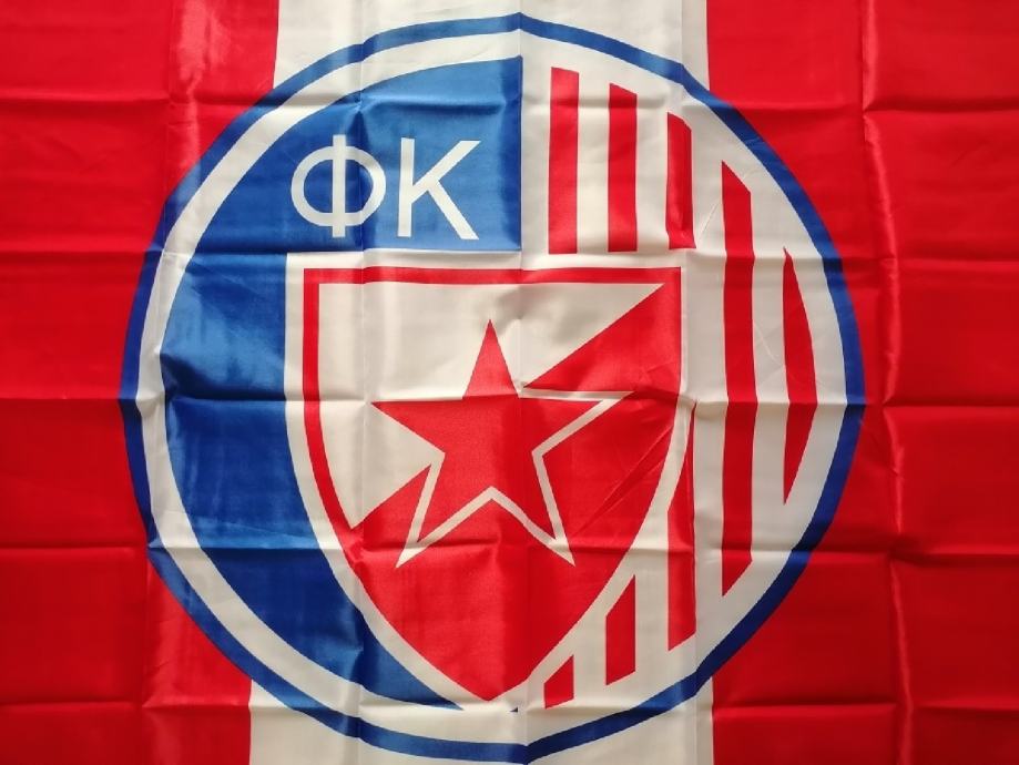 Zastava FK CRVENA ZVEZDA velika 150 X 90