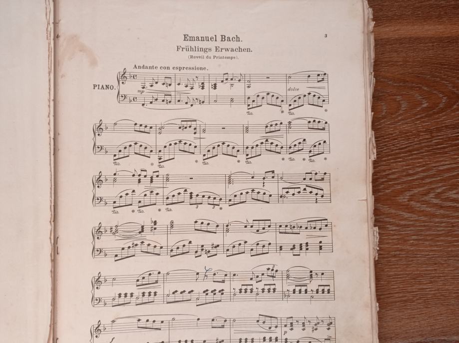 Glasbene note, klasična glasba, Sang und Klang