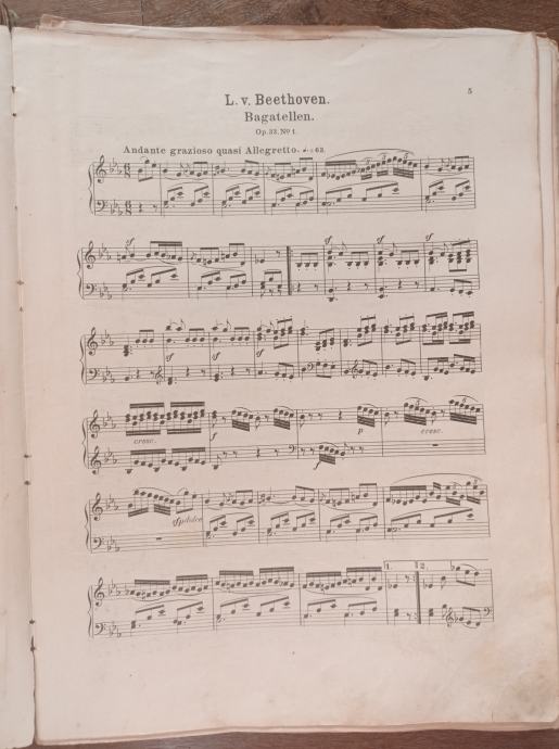 Glasbene note, klasična glasba, Sang und Klang