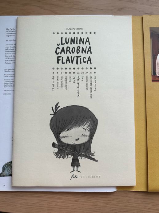 Note za flavto in klavir-Lunina čarobna flavtica-Blaž Pucihar