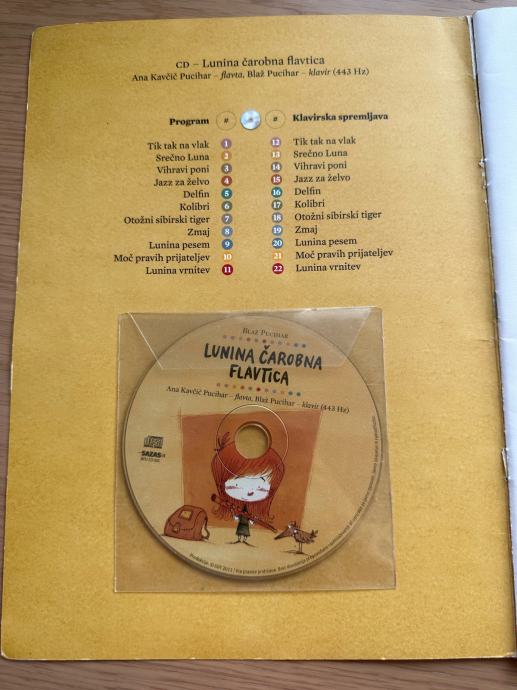 Note za flavto in klavir-Lunina čarobna flavtica-Blaž Pucihar
