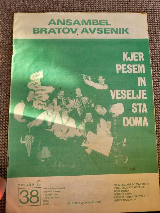 Zvezki z notami Slavko in Vilko Avsenik