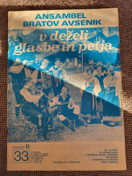 Zvezki z notami Slavko in Vilko Avsenik