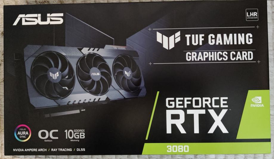ASUS TUF GeForce RTX 3080 10 GB V2 OC Edition Gaming - LHR