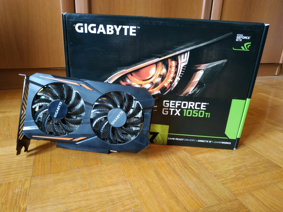 GIGABYTE GeForce GTX 1050ti OC Edition z originalno embalažo