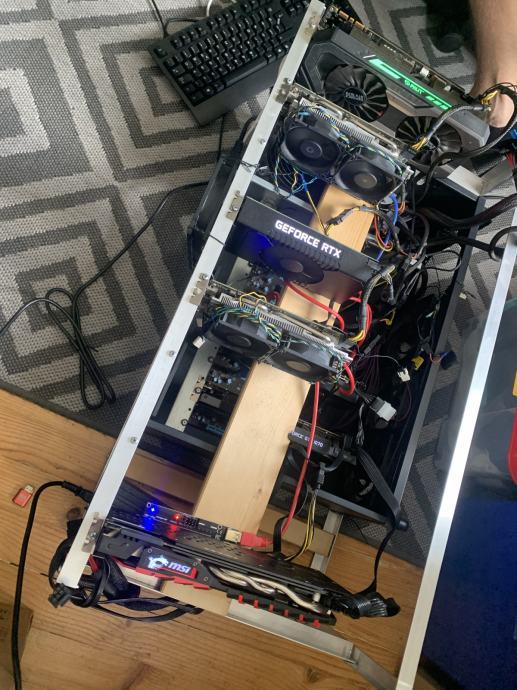Mining Rig RTX 2060 6GB, 4x GTX 1070 8GB, 2x GTX 1060 6GB