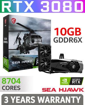 MSI RTX 3080 10Gb Seahawk (tovarnisko vodno hlajena)