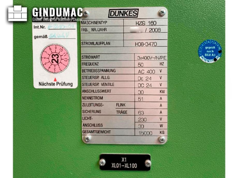 Dunkes HZS 160 Bending machine