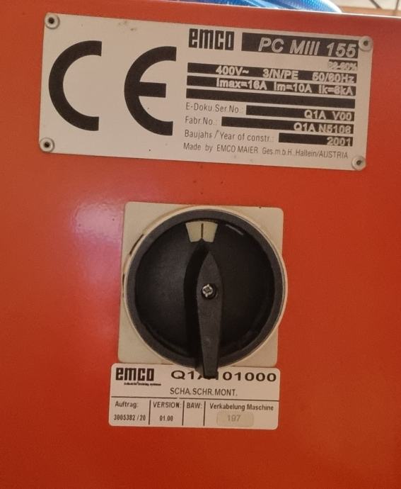 EMCO 155 PC MILL