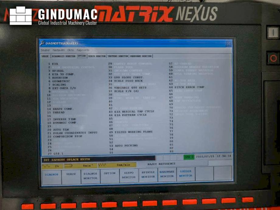 MAZAK NEXUS HCN 6000 II Horizontal Machining center
