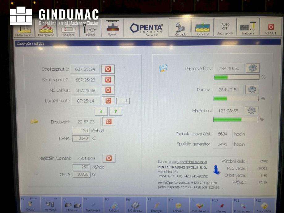 Penta 650G CNC Erosion machine