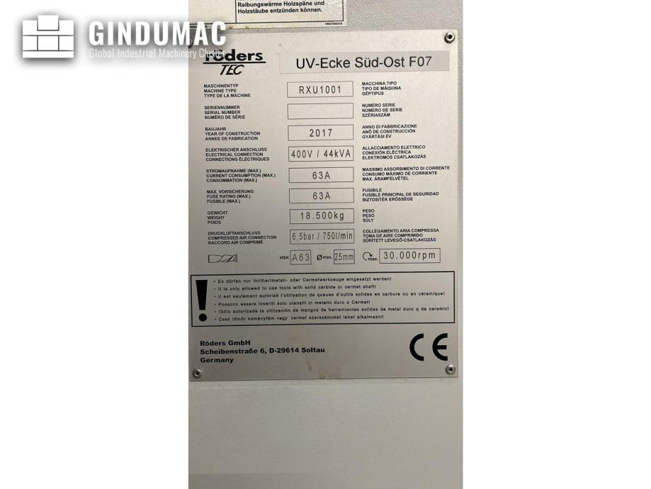 Röders TEC RXU 1001 Milling Machine