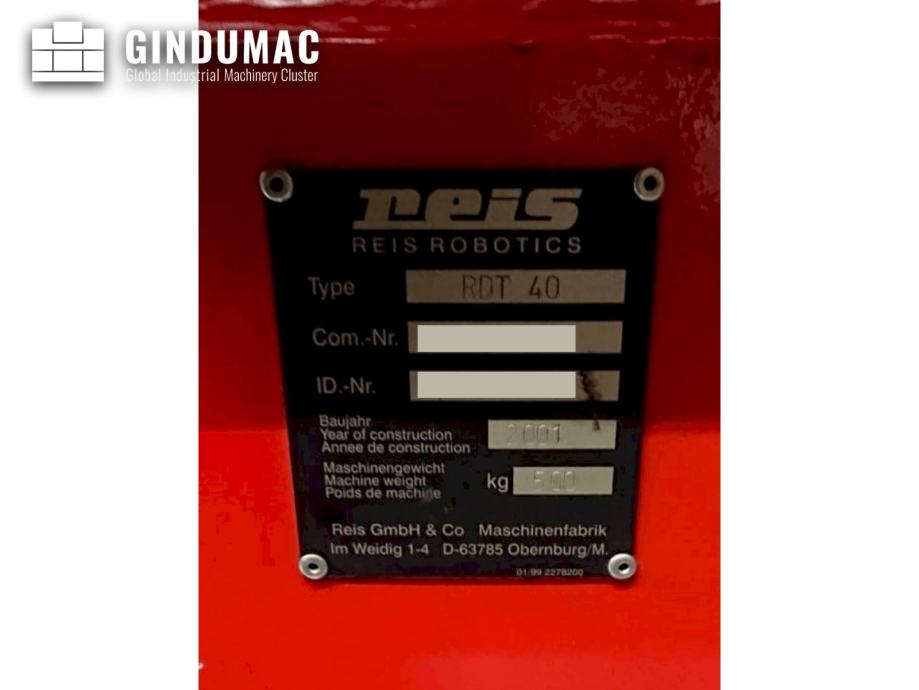 REIS ROBOTICS Robot System - RDT 40 / SRV 6 / RDT 40