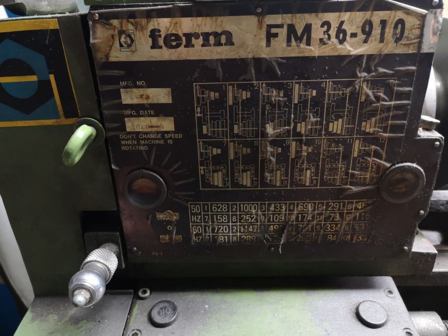 Stružnica FERM FM36 - 910 glava 160mm