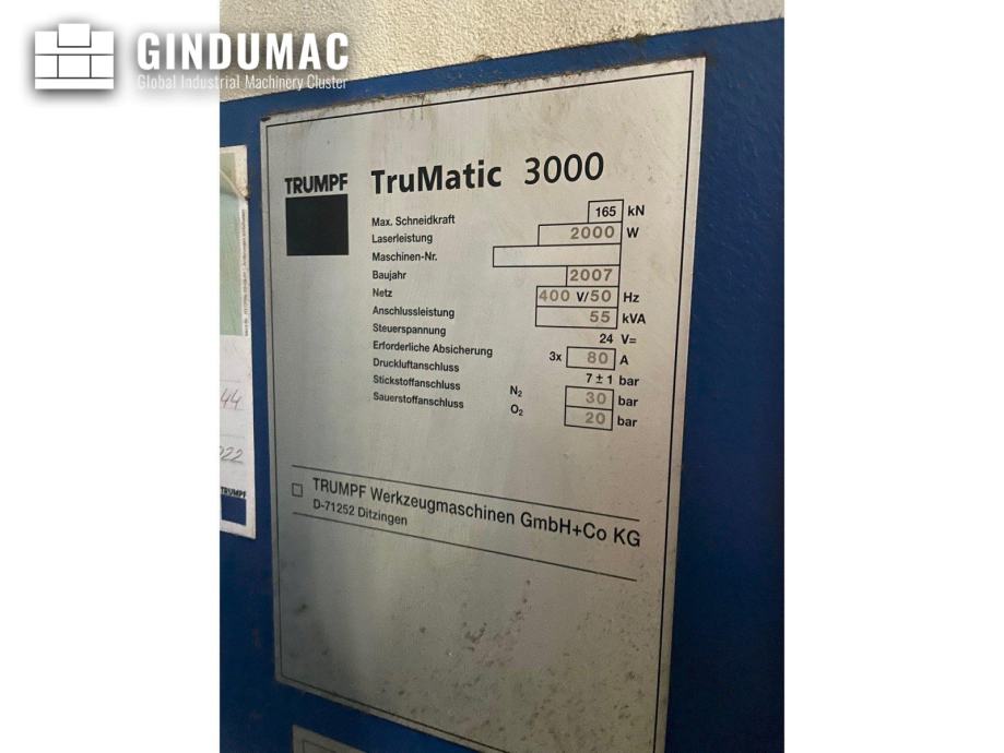 Trumpf Trumatic 3000 Laser Cutting machine