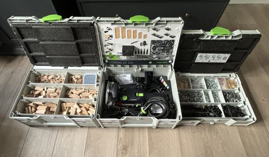 Festool DF500 Domino stroj za rezkanje 240V & Domino Systainer