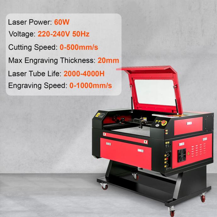 Laserski gravirni stroj 60W CO2