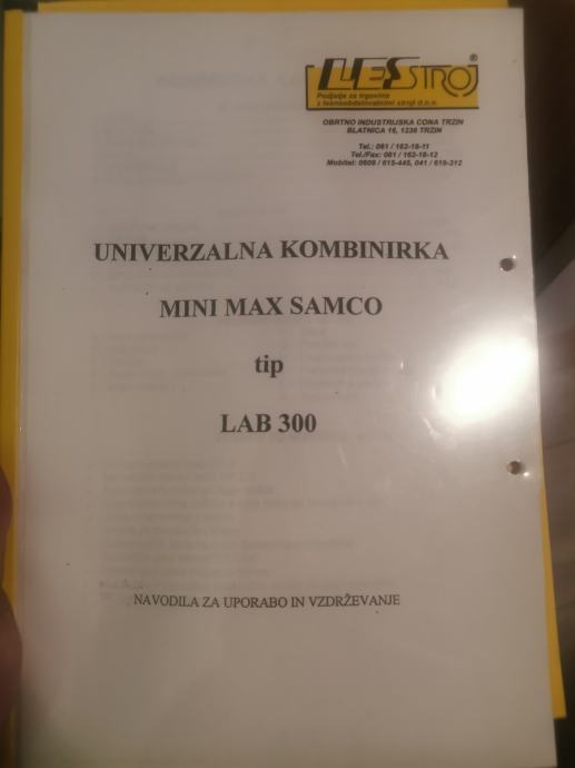 Univerzalna Kombinirka Mini Max Samco Tip: LAB300