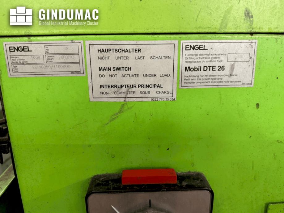 Used Injection moulding machine Engel ES 16050/1100DUO - 1999 - for sa