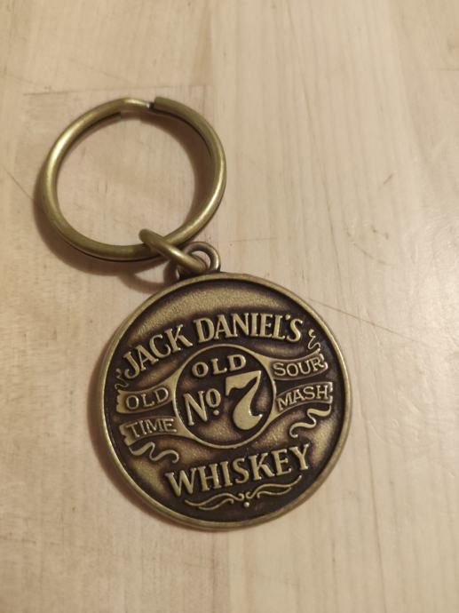 Kovinski obesek za ključe Jack Daniels No.7 whiskey viski