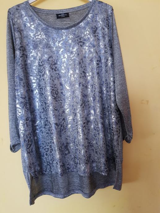 GINA BENOTTI NOVA SIVO SREBRNA TUNIKA 46/ XL