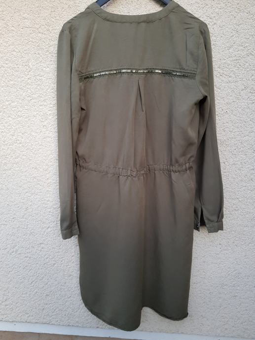 ONLY KAKI ZELENA BOMBAŽNA OBLEKA 38/40