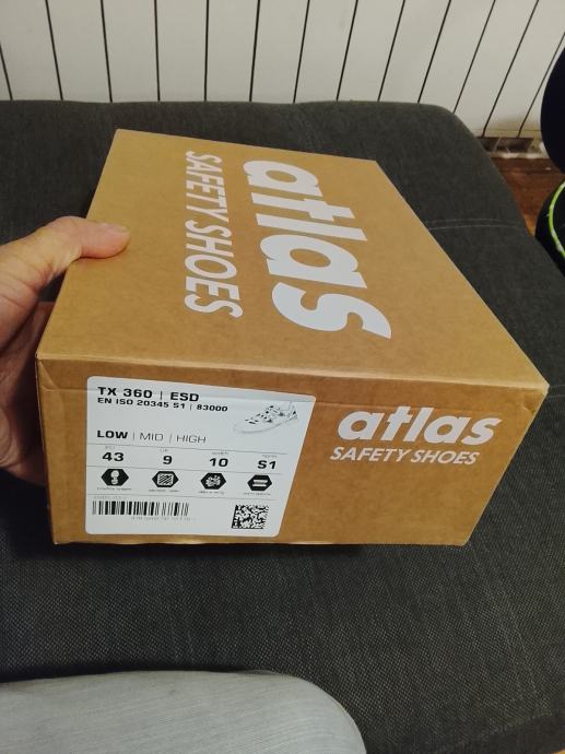 Atlas TX 360 (S1) ESD zaščitni / delovni čevlji. Št.: 43