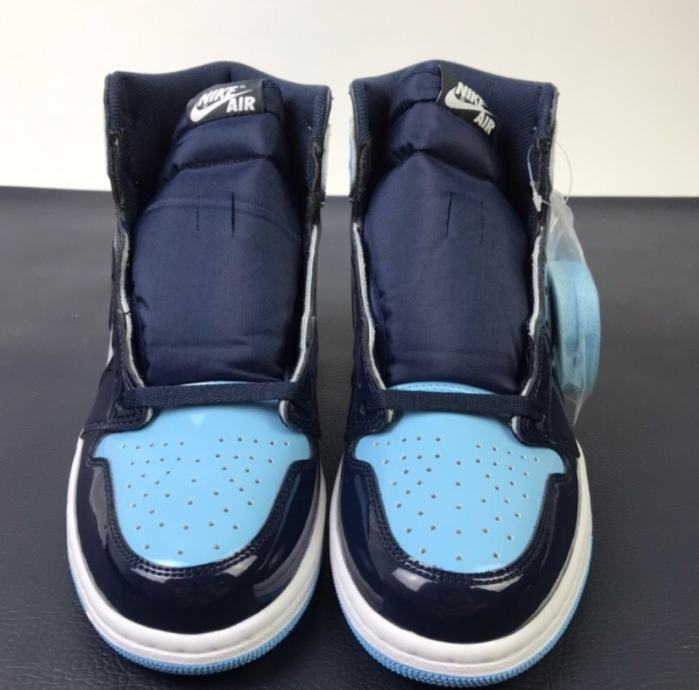 Nike Air Jordan 1 hi UNC patent