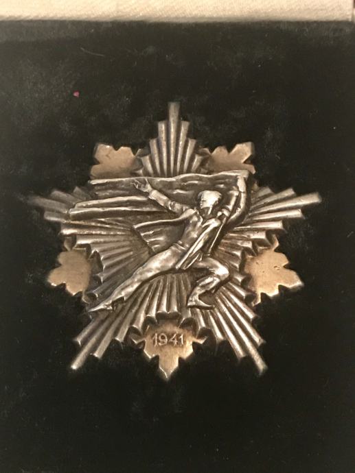 Partizanska spomenica s škatlo. SFRJ FNRJ orden odlikovanje medalja