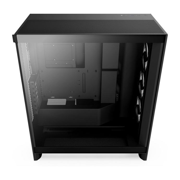 NZXT H7 FLOW RGB popolnoma črno steklo CM-H72FB-R1