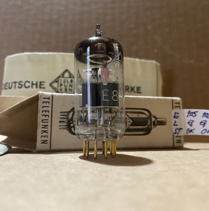 E88CC TELEFUNKEN elektronka = 6922 = CCa = CV2492 = 9622