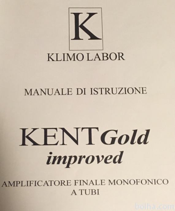 KLIMO KENT Gold improved