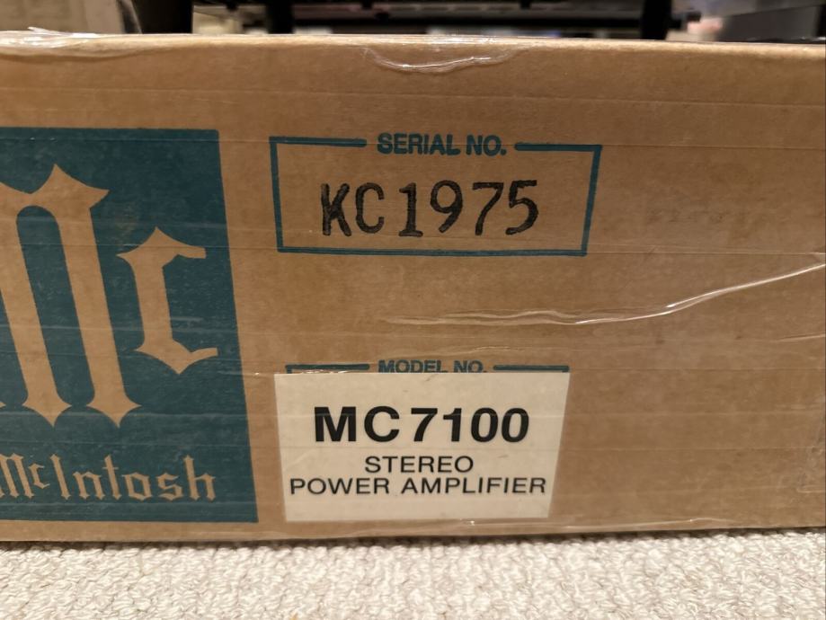 MCINTOSH MC-7100 ojačevalec moči