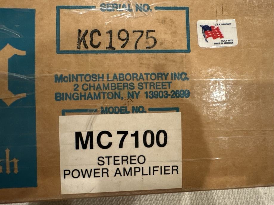 MCINTOSH MC-7100 ojačevalec moči
