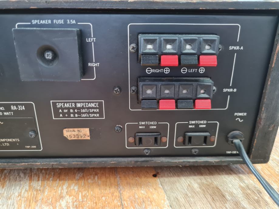 ROTEL RA-314, VINTAGE ojačevalec