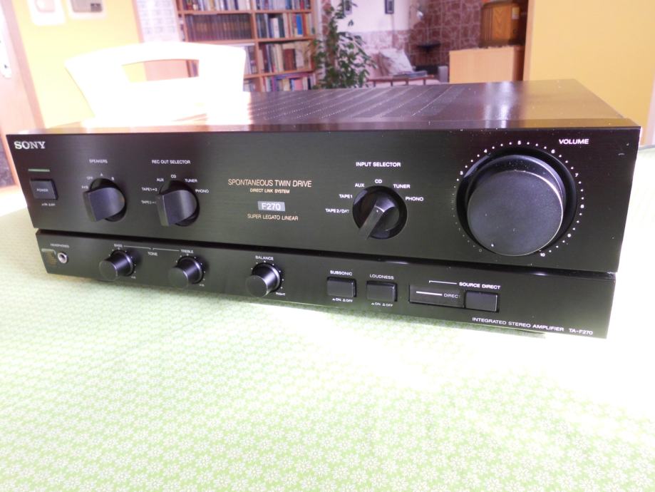 SONY TA-F270 , integrirani ojačevalec,brezhiben,PRODAM