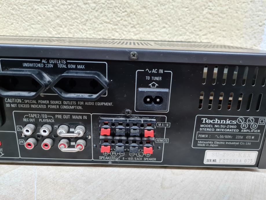 TECHNICS SU-Z960, stereo ojačevalec, vintage