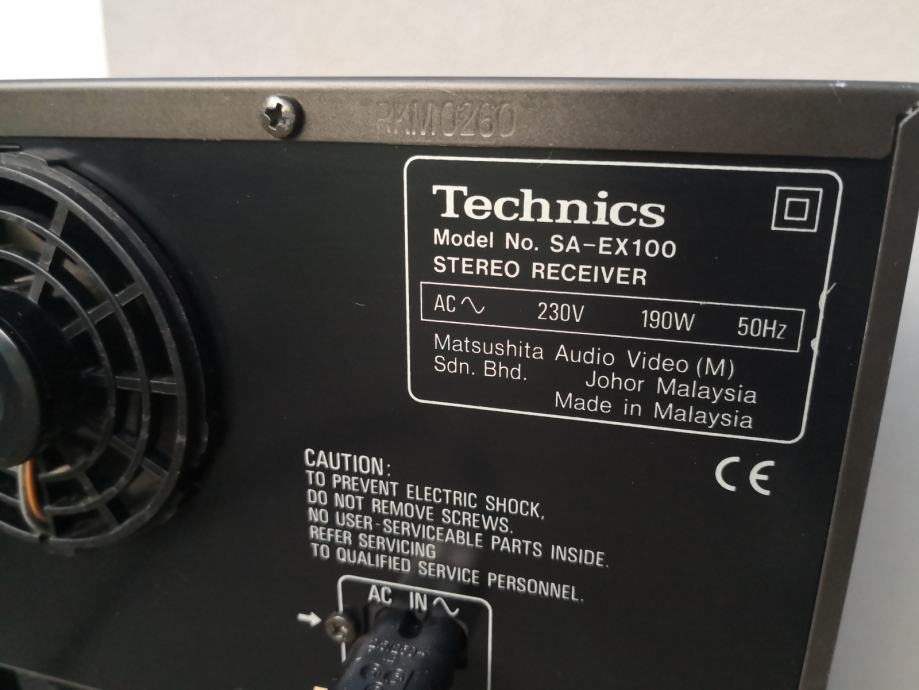 HI - FI Technics ojačevalec z tunerjem,Technics SA - EX 100, ojačeval