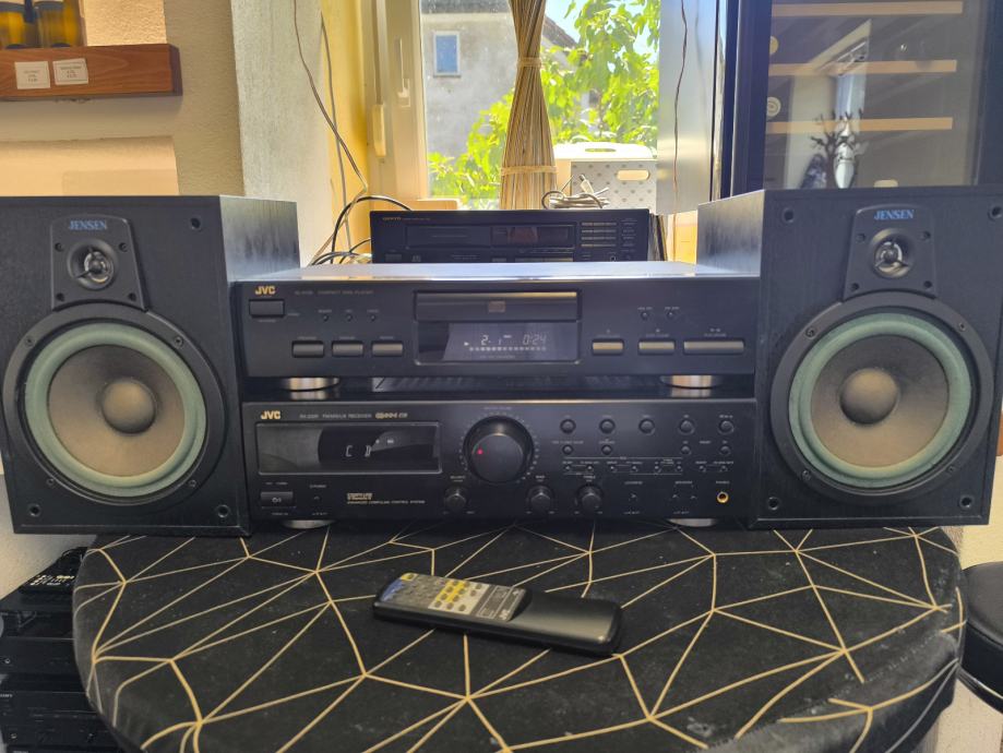 JVC RX-230R ojačevalec + XL-V120 CD PLAYER + zvočniki JENSEN