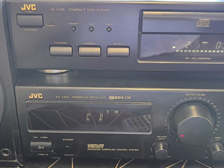 JVC RX-230R ojačevalec + XL-V120 CD PLAYER + zvočniki JENSEN
